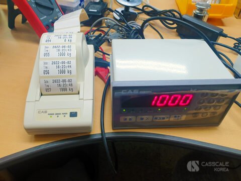 롤 온 스케일+라벨프린터 연동 납품 사례 - (주)카스스케일코리아