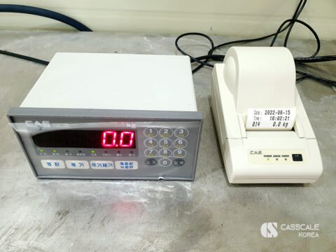 롤 온 스케일+라벨프린터 연동 납품 사례 - (주)카스스케일코리아