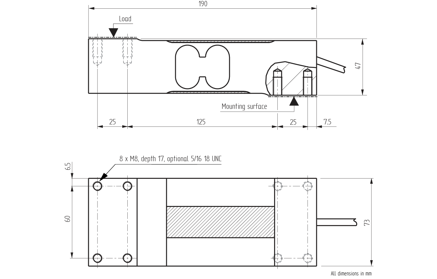 scaime / Single Point Load Cell AP with a Rated Load of 75 … 635 kg ...
