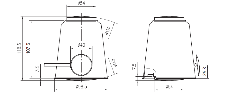 Minebea intec / Compression load cell PR 6202 and mounting kit PR 6002 ...