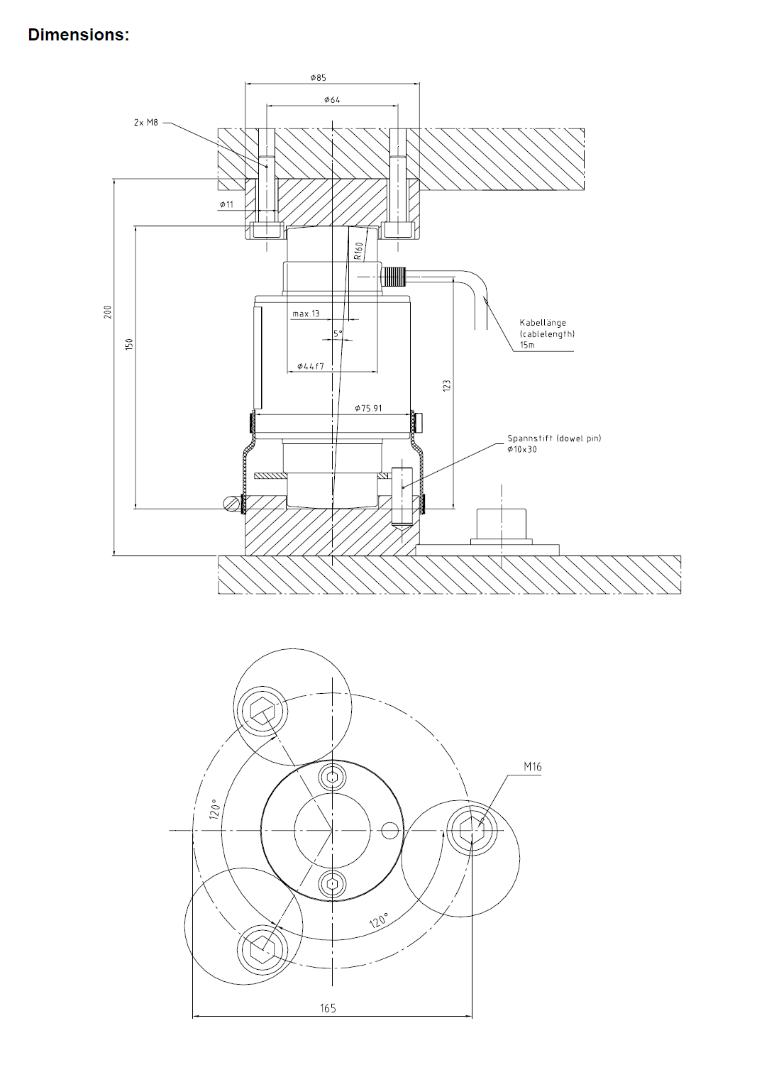 Schenck Process / VDW Self-Centering Pressure Load Cell - (주)카스스케일코리아