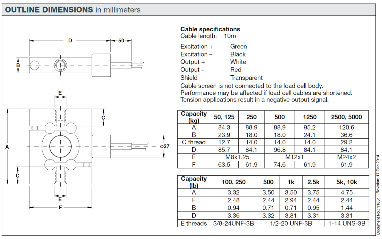 Revere Transducers / Model BSP Universal Load Cell - (주)카스스케일코리아